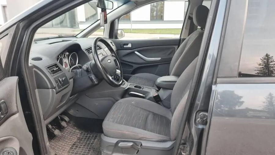 Pelēks Ford C-Max 2008 Cēsis, ar dzinēja tilpumu 1.60 L un nobraukumu 290 tūkst. km par 2200 €, foto 12 vietnē AUTOMOTO.COM.LV