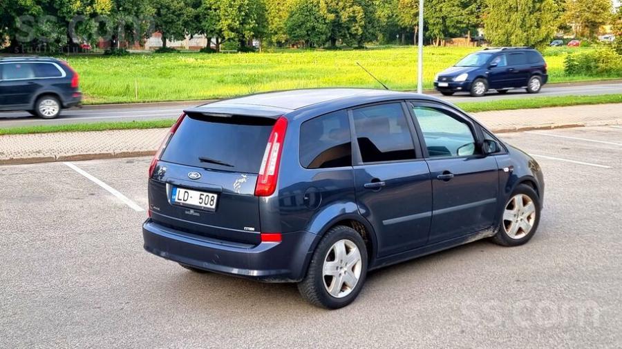 Grey Ford C-Max 2008 in Cesis, with an engine capacity of 1.60 L and mileage of 290 thousand km for 2200 €, photo 6 on AUTOMOTO.COM.LV