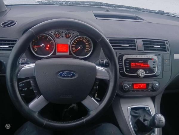 Grey Ford C-Max 2010 in Utena, with an engine capacity of 1.60 L and mileage of 199 thousand km for 2950 €, photo 11 on AUTOMOTO.COM.LV