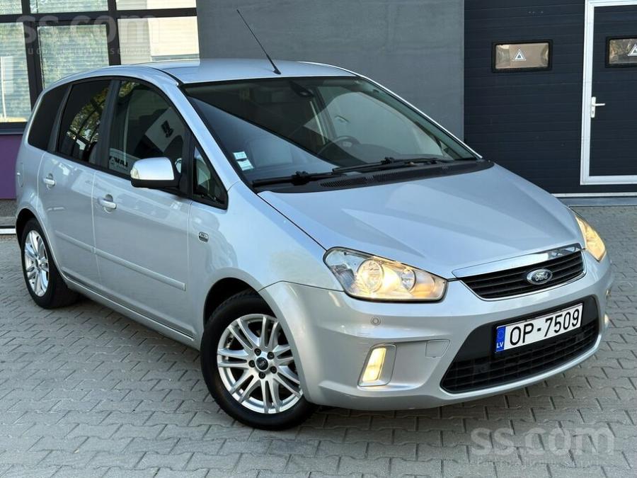 Grey Ford C-Max 2010 in Riga, with an engine capacity of 1.60 L and mileage of 216 thousand km for 3300 €, photo 1 on AUTOMOTO.COM.LV