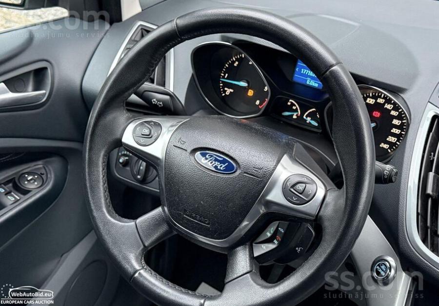 Grey Ford C-Max 2011 in Riga, with an engine capacity of 1.60 L and mileage of 177 thousand km for 5900 €, photo 8 on AUTOMOTO.COM.LV