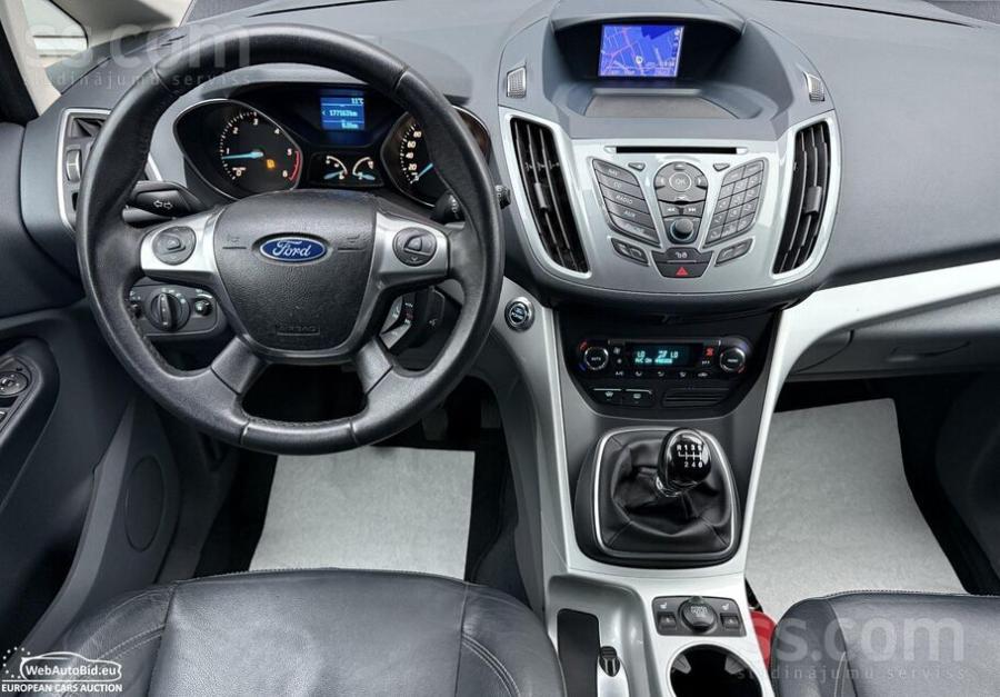 Grey Ford C-Max 2011 in Riga, with an engine capacity of 1.60 L and mileage of 177 thousand km for 5900 €, photo 17 on AUTOMOTO.COM.LV