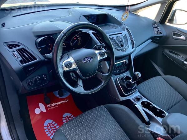 Grey Ford C-Max 2011 in Talsi, with an engine capacity of 1.60 L and mileage of 314 thousand km for 1750 €, photo 9 on AUTOMOTO.COM.LV