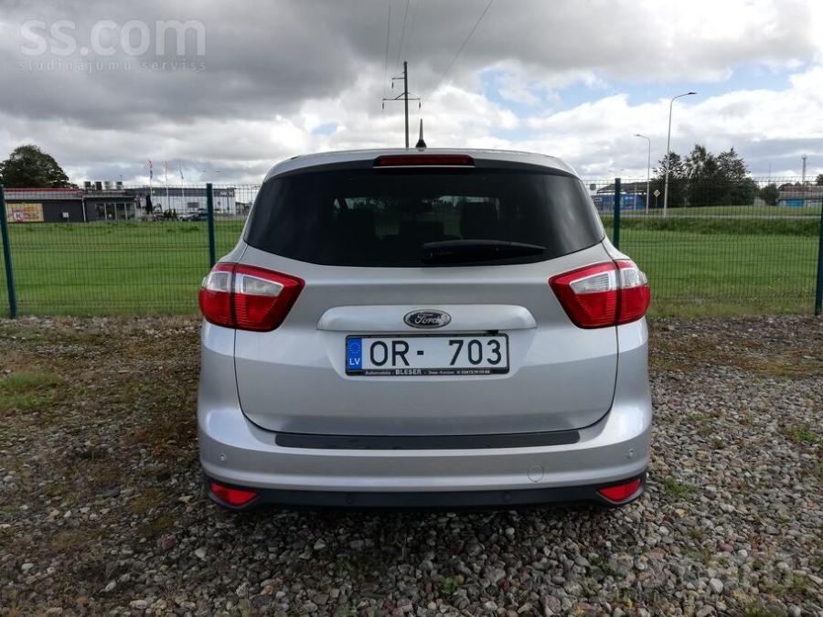 Grey Ford C-Max 2012 in Saldus, with an engine capacity of 1.60 L and mileage of 139 thousand km for 5700 €, photo 7 on AUTOMOTO.COM.LV