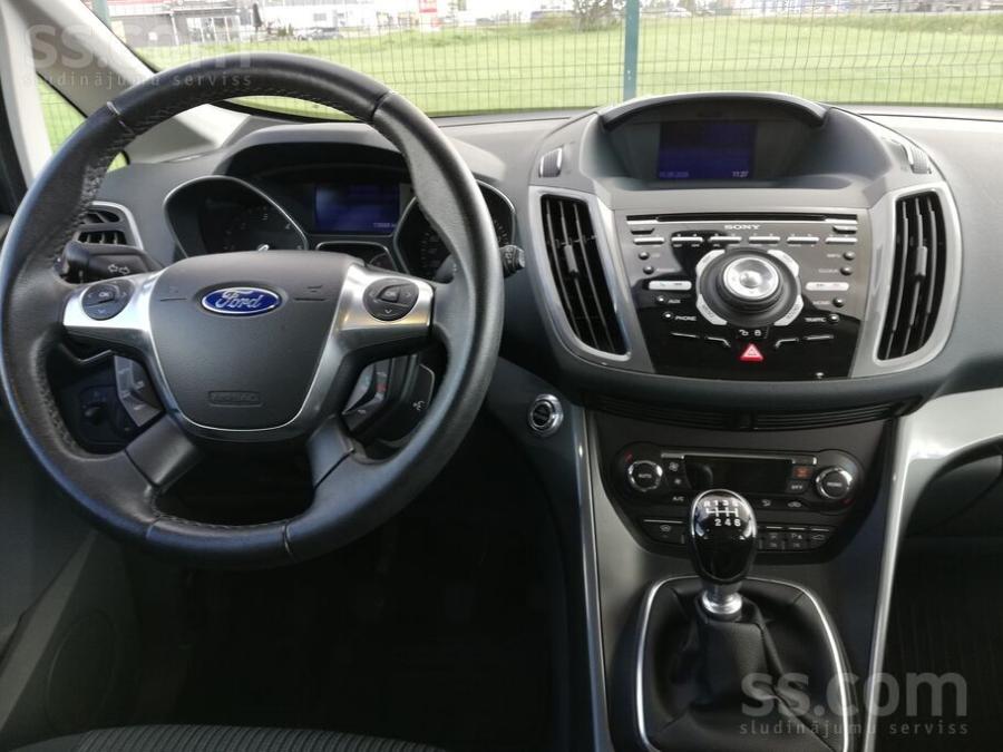 Grey Ford C-Max 2012 in Saldus, with an engine capacity of 1.60 L and mileage of 139 thousand km for 5700 €, photo 10 on AUTOMOTO.COM.LV