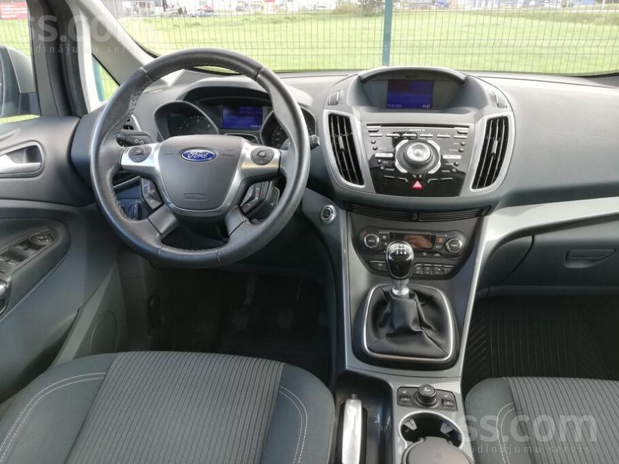 Grey Ford C-Max 2012 in Saldus, with an engine capacity of 1.60 L and mileage of 139 thousand km for 5700 €, photo 11 on AUTOMOTO.COM.LV
