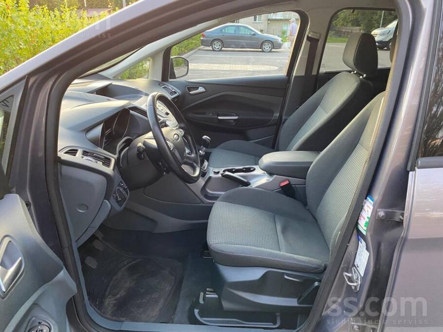 Grey Ford C-Max 2015 in Jelgava, with an engine capacity of 1.60 L and mileage of 0 thousand km for 4850 €, photo 10 on AUTOMOTO.COM.LV