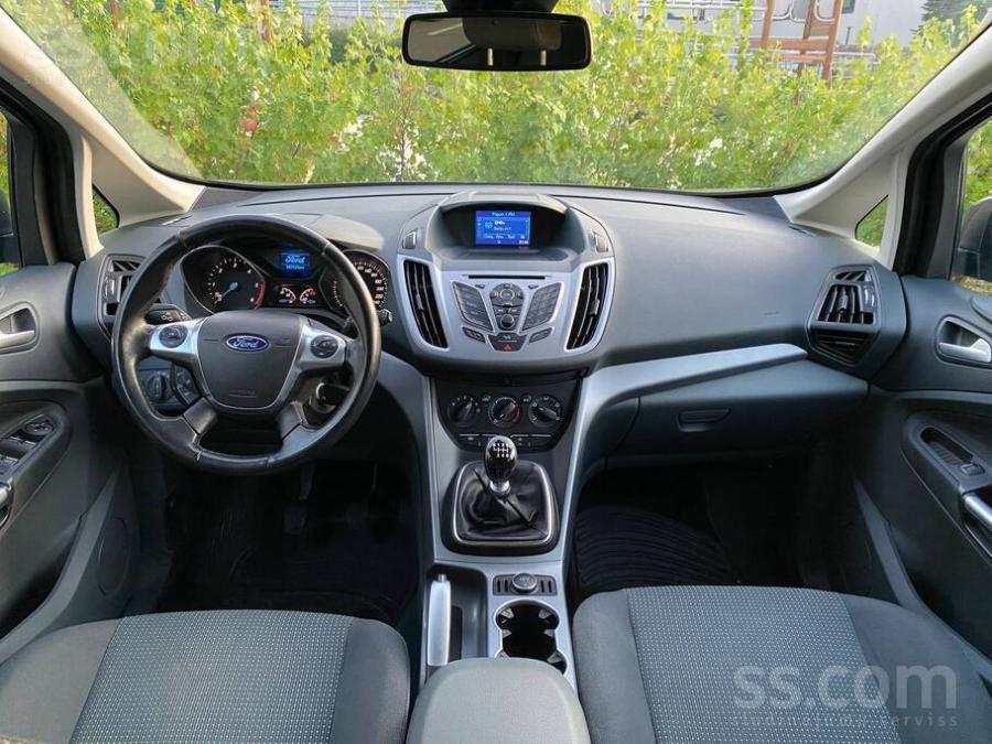 Grey Ford C-Max 2015 in Jelgava, with an engine capacity of 1.60 L and mileage of 0 thousand km for 4850 €, photo 12 on AUTOMOTO.COM.LV
