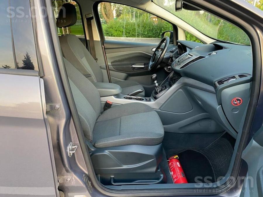 Grey Ford C-Max 2015 in Jelgava, with an engine capacity of 1.60 L and mileage of 0 thousand km for 4850 €, photo 14 on AUTOMOTO.COM.LV
