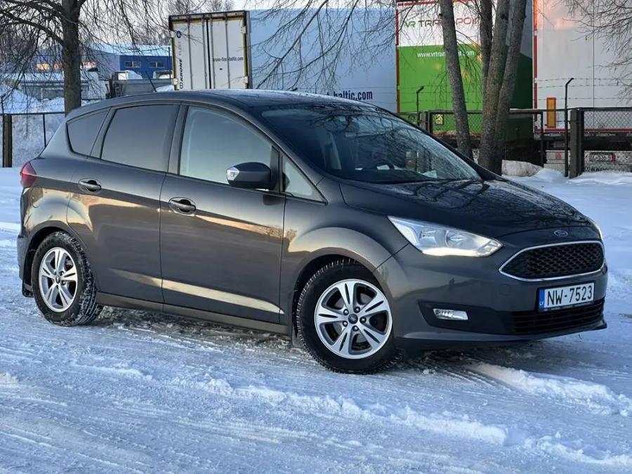 Grey Ford C-Max 2017 in Riga, with an engine capacity of 1.00 L and mileage of 130 thousand km for 6600 €, photo 5 on AUTOMOTO.COM.LV