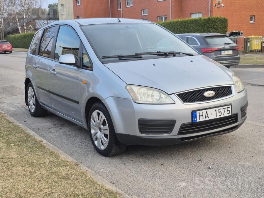 Grey Ford C-Max 2004 in Riga, with an engine capacity of 1.60 L and mileage of 290 thousand km for 950 €, photo 1 on AUTOMOTO.COM.LV