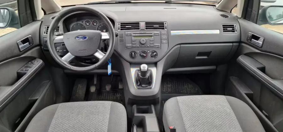 Pelēks Ford C-Max 2004 Valmiera, ar dzinēja tilpumu 1.60 L un nobraukumu 347 tūkst. km par 1100 €, foto 8 vietnē AUTOMOTO.COM.LV