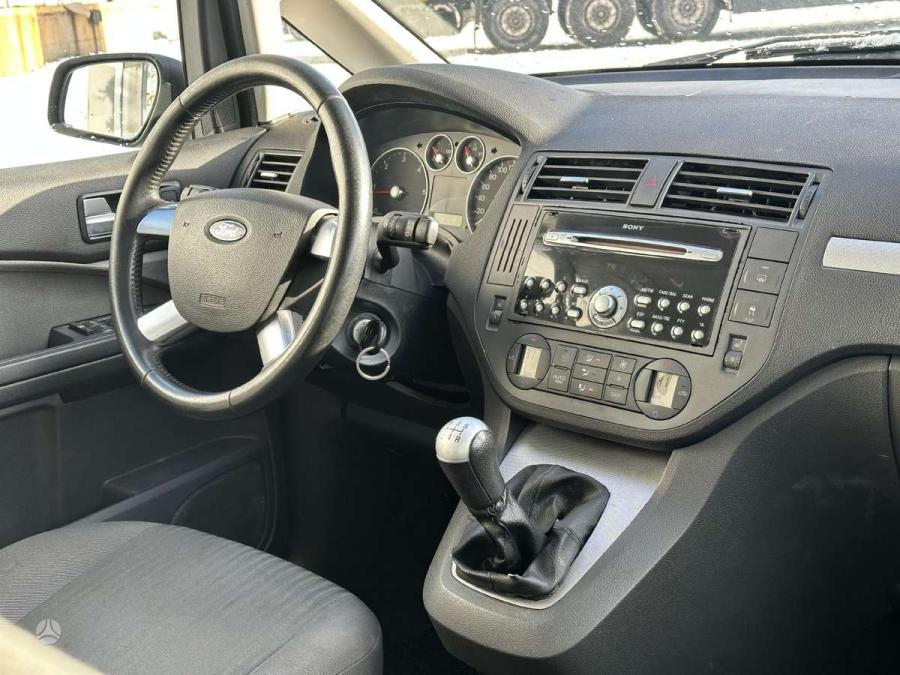 Pelēks Ford C-Max 2005 Viļņa, ar dzinēja tilpumu 1.56 L un nobraukumu 240 tūkst. km par 799 €, foto 10 vietnē AUTOMOTO.COM.LV