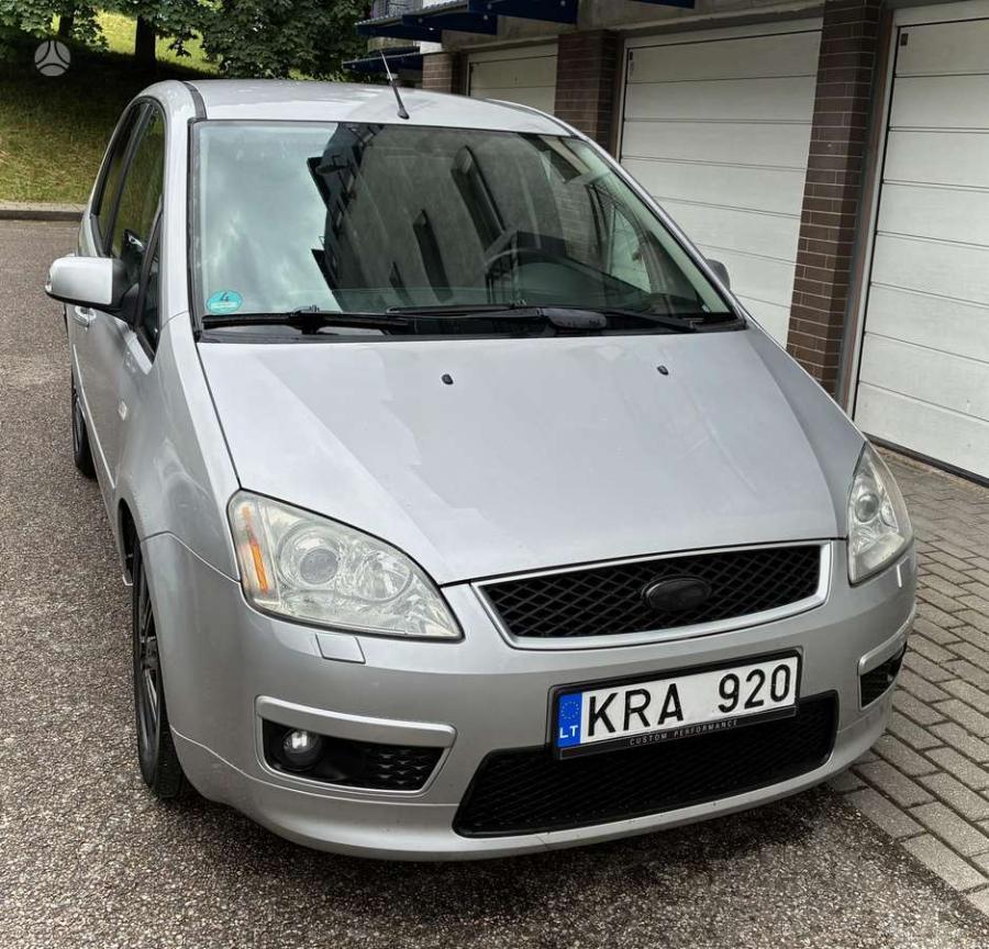 Grey Ford C-Max 2005 in Vilnius, with an engine capacity of 2.00 L and mileage of 356 thousand km for 1330 €, photo 4 on AUTOMOTO.COM.LV
