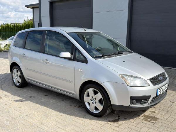 Grey Ford C-Max 2006 in Vilnius, with an engine capacity of 1.60 L and mileage of 264 thousand km for 1350 €, photo 1 on AUTOMOTO.COM.LV