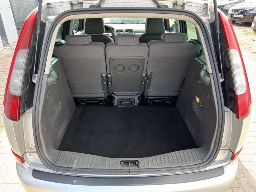Grey Ford C-Max 2006 in Vilnius, with an engine capacity of 1.60 L and mileage of 264 thousand km for 1350 €, photo 16 on AUTOMOTO.COM.LV