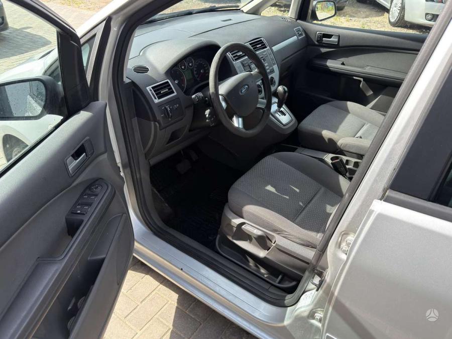 Grey Ford C-Max 2006 in Vilnius, with an engine capacity of 1.60 L and mileage of 264 thousand km for 1350 €, photo 20 on AUTOMOTO.COM.LV