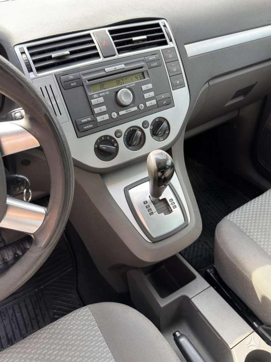 Grey Ford C-Max 2006 in Vilnius, with an engine capacity of 1.60 L and mileage of 264 thousand km for 1350 €, photo 22 on AUTOMOTO.COM.LV