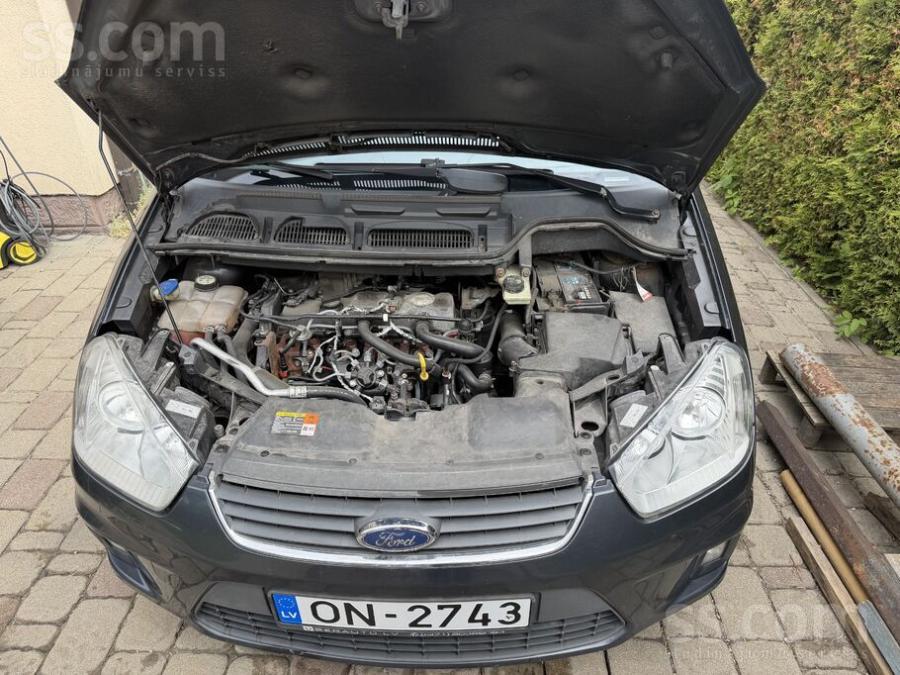 Grey Ford C-Max 2007 in Riga, with an engine capacity of 1.80 L and mileage of 253 thousand km for 950 €, photo 12 on AUTOMOTO.COM.LV