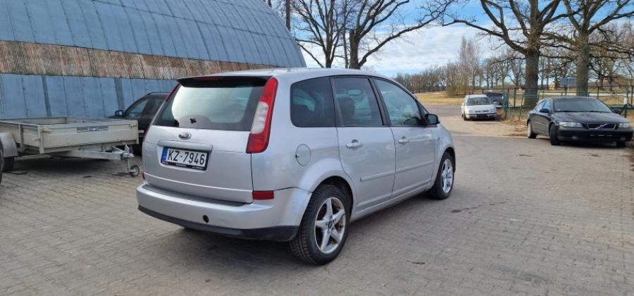 Pelēks Ford C-Max 2007 Rīga, ar dzinēja tilpumu 1.80 L un nobraukumu 458 tūkst. km par 1450 €, foto 4 vietnē AUTOMOTO.COM.LV