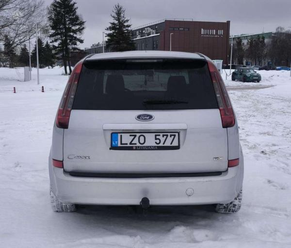 Grey Ford C-Max 2008 in Kaunas, with an engine capacity of 1.56 L and mileage of 400 thousand km for 1150 €, photo 10 on AUTOMOTO.COM.LV