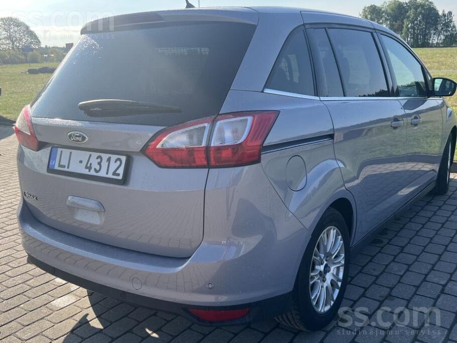 Grey Ford C-Max 2011 in Cesis, with an engine capacity of 1.60 L and mileage of 157 thousand km for 4450 €, photo 21 on AUTOMOTO.COM.LV