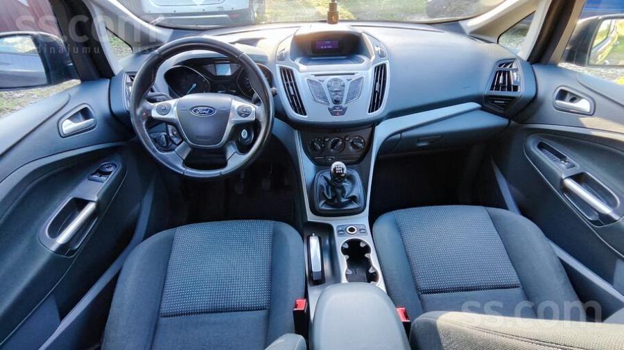 Grey Ford C-Max 2011 in Riga, with an engine capacity of 1.60 L and mileage of 299 thousand km for 2750 €, photo 10 on AUTOMOTO.COM.LV