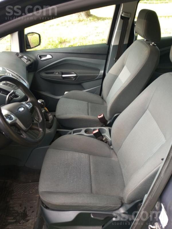 Grey Ford C-Max 2012 in Riga, with an engine capacity of 1.60 L and mileage of 0 thousand km for 4450 €, photo 7 on AUTOMOTO.COM.LV