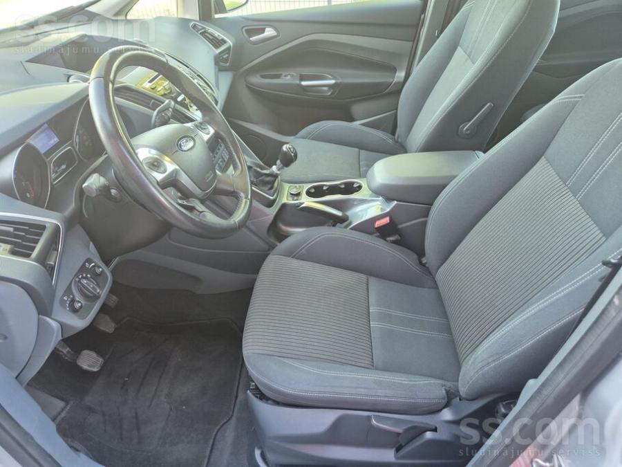 Grey Ford C-Max 2013 in Saldus, with an engine capacity of 1.00 L and mileage of 115 thousand km for 5150 €, photo 11 on AUTOMOTO.COM.LV