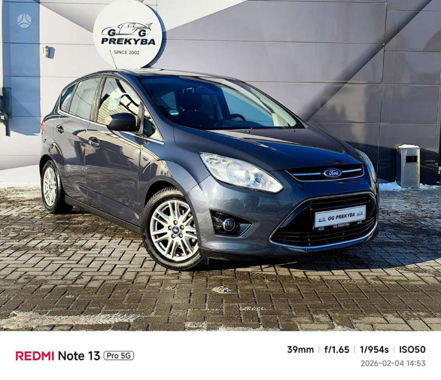 Pelēks Ford C-Max 2014 Kauņa, ar dzinēja tilpumu 1.00 L un nobraukumu 156 tūkst. km par 4650 €, foto 1 vietnē AUTOMOTO.COM.LV