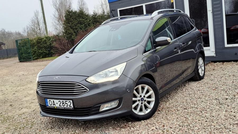 Grey Ford C-Max 2015 in Riga, with an engine capacity of 1.50 L and mileage of 253 thousand km for 6990 €, photo 4 on AUTOMOTO.COM.LV
