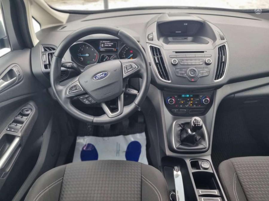 Grey Ford C-Max 2018 in Kaunas, with an engine capacity of 1.50 L and mileage of 165 thousand km for 6600 €, photo 16 on AUTOMOTO.COM.LV