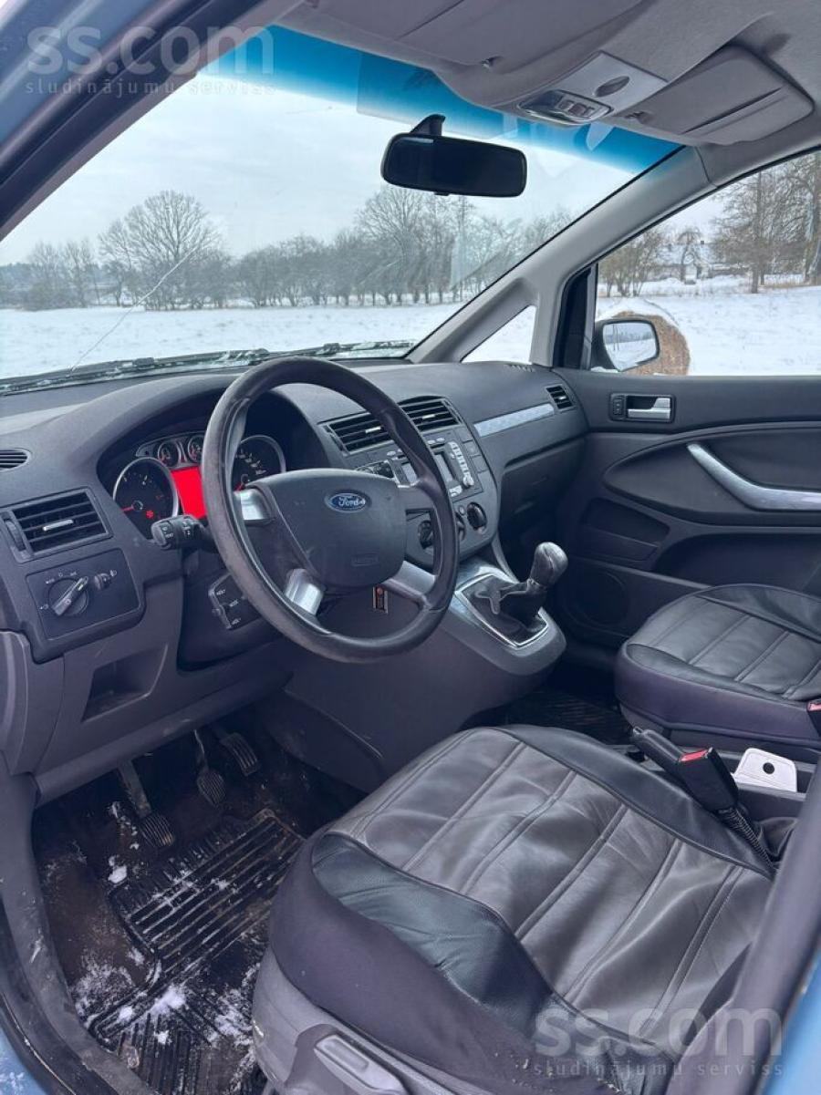 Pelēks Ford C-Max 2008 Jelgava, ar dzinēja tilpumu 1.60 L un nobraukumu 257 tūkst. km par 1800 €, foto 5 vietnē AUTOMOTO.COM.LV