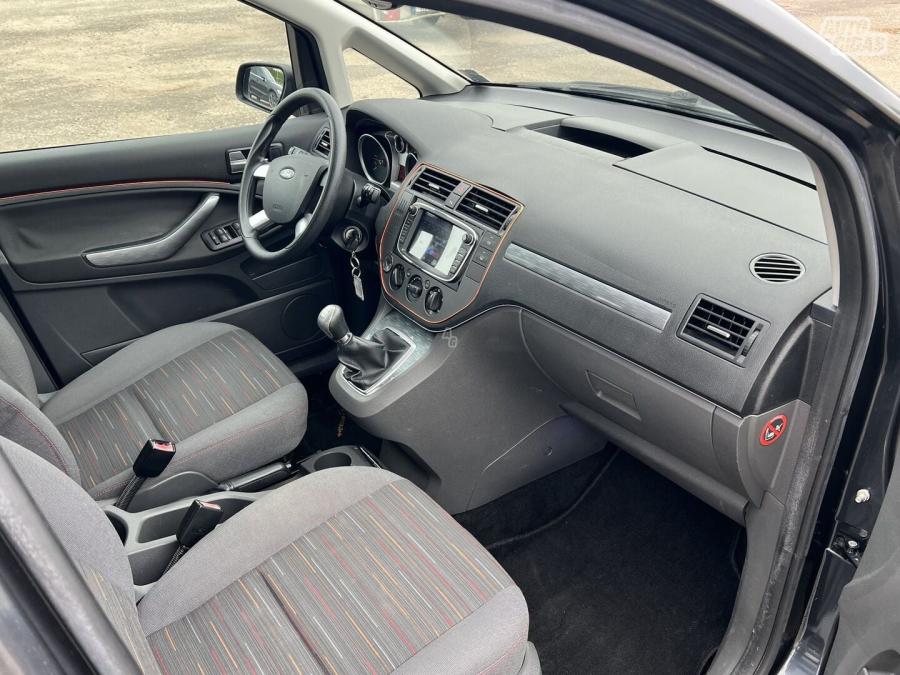 Grey Ford C-Max 2008 in Kedainiai, with an engine capacity of 1.60 L and mileage of 244 thousand km for 2999 €, photo 17 on AUTOMOTO.COM.LV