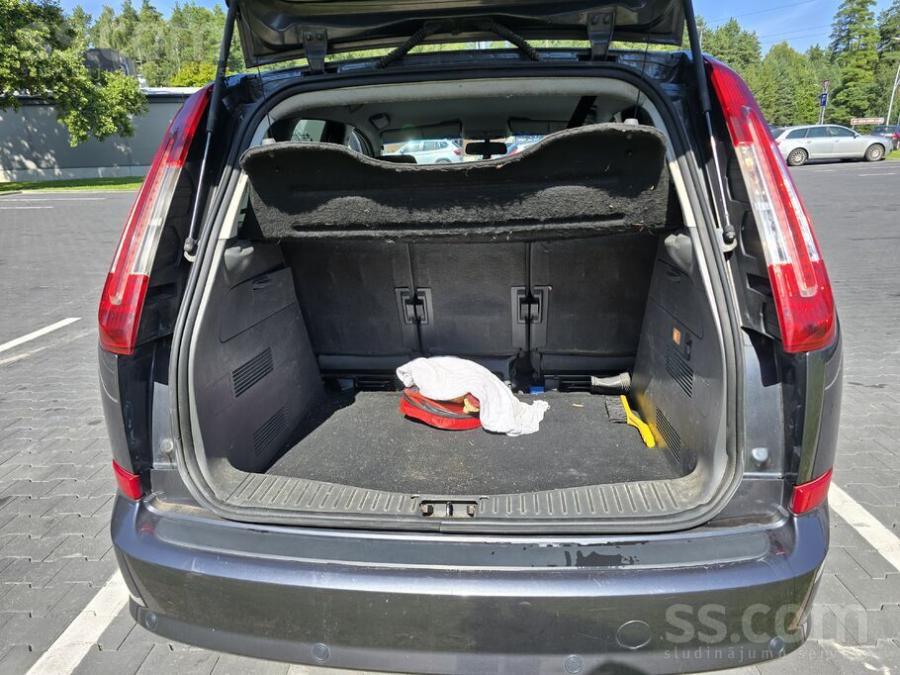 Pelēks Ford C-Max 2008 Rīga, ar dzinēja tilpumu 1.60 L un nobraukumu 290 tūkst. km par 1100 €, foto 8 vietnē AUTOMOTO.COM.LV