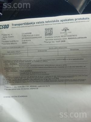 Ford C-Max 2004 Rēzekne, ar dzinēja tilpumu 1.60 L un nobraukumu 367 tūkst. km par 520 €, foto 8 vietnē AUTOMOTO.COM.LV