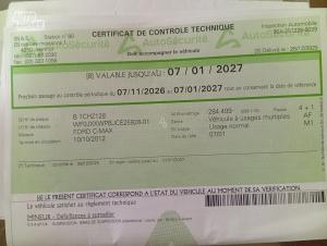 Ford C-Max 2012 in Vilnius, with an engine capacity of 1.60 L and mileage of 298 thousand km for 3450 €, photo 15 on AUTOMOTO.COM.LV