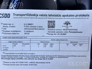 Ford C-Max 2012 Limbaži, ar dzinēja tilpumu 1.00 L un nobraukumu 96 tūkst. km par 4950 €, foto 24 vietnē AUTOMOTO.COM.LV