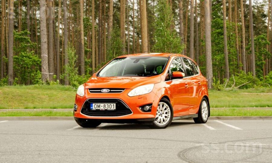 Orange Ford C-Max 2012 in Riga, with an engine capacity of 2.00 L and mileage of 289 thousand km for 4490 €, photo 1 on AUTOMOTO.COM.LV