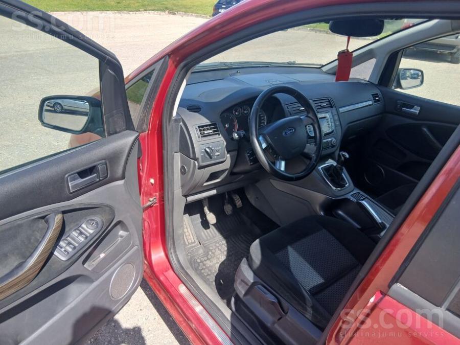 Sarkans Ford C-Max 2007 Gulbene, ar dzinēja tilpumu 1.80 L un nobraukumu 358 tūkst. km par 1895 €, foto 9 vietnē AUTOMOTO.COM.LV