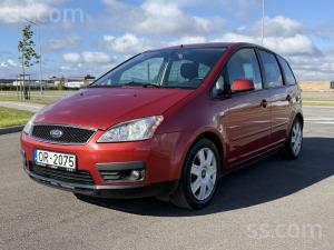 Sarkans Ford C-Max 2007 Liepāja, ar dzinēja tilpumu 1.60 L un nobraukumu 235 tūkst. km par 2900 €, foto  vietnē AUTOMOTO.COM.LV