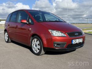 Sarkans Ford C-Max 2007 Liepāja, ar dzinēja tilpumu 1.60 L un nobraukumu 235 tūkst. km par 2900 €, foto 4 vietnē AUTOMOTO.COM.LV