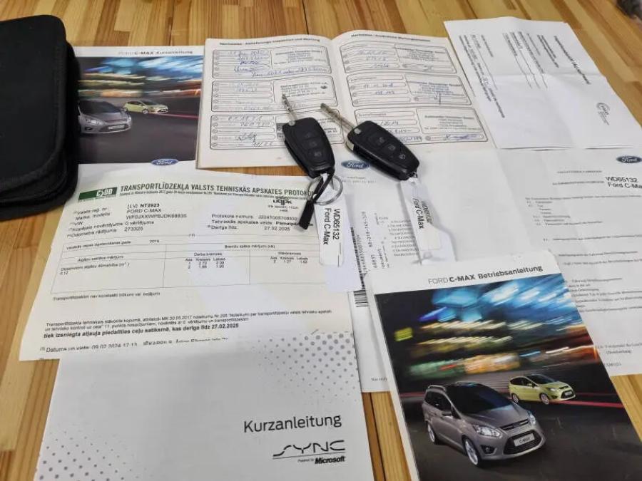 Sarkans Ford C-Max 2013 Jēkabpils, ar dzinēja tilpumu 1.60 L un nobraukumu 274 tūkst. km par 4950 €, foto 27 vietnē AUTOMOTO.COM.LV