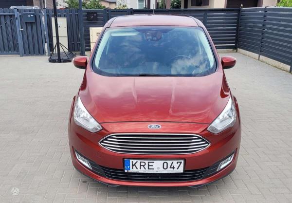 Red Ford C-Max 2018 in Vilnius, with an engine capacity of 1.50 L and mileage of 160 thousand km for 7499 €, photo 3 on AUTOMOTO.COM.LV