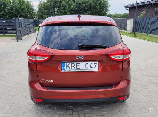 Red Ford C-Max 2018 in Vilnius, with an engine capacity of 1.50 L and mileage of 160 thousand km for 7499 €, photo 4 on AUTOMOTO.COM.LV