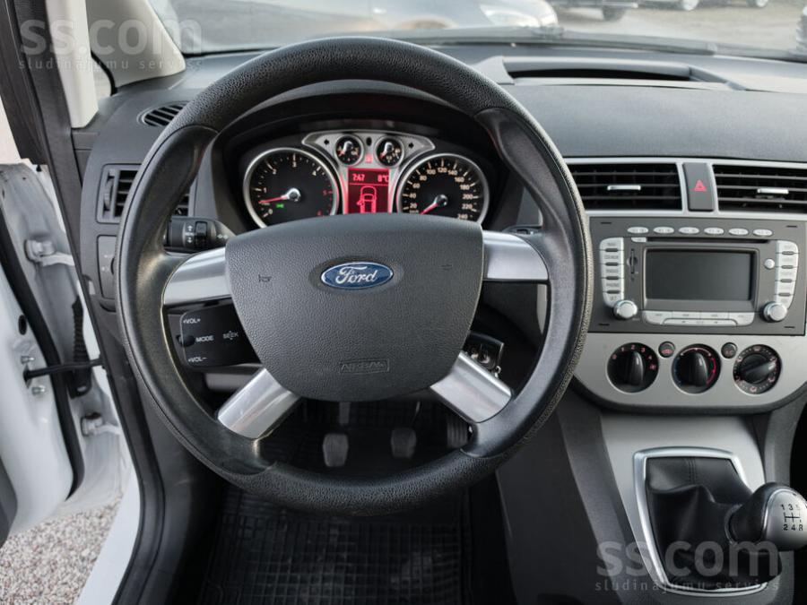 Balts Ford C-Max 2009 Liepāja, ar dzinēja tilpumu 1.60 L un nobraukumu 130 tūkst. km par 3390 €, foto 18 vietnē AUTOMOTO.COM.LV