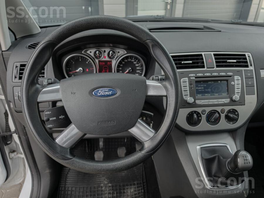 Balts Ford C-Max 2009 Liepāja, ar dzinēja tilpumu 1.60 L un nobraukumu 130 tūkst. km par 3190 €, foto 18 vietnē AUTOMOTO.COM.LV