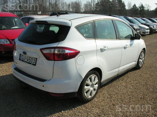 White Ford C-Max 2011 in Riga, with an engine capacity of 1.60 L and mileage of 0 thousand km for 3990 €, photo 3 on AUTOMOTO.COM.LV