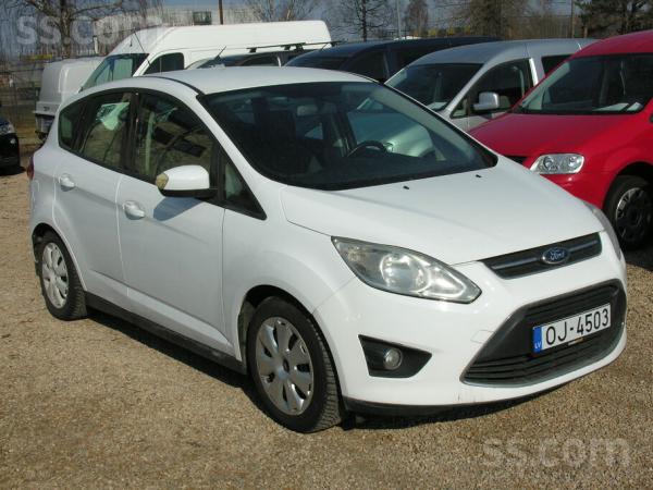 White Ford C-Max 2011 in Riga, with an engine capacity of 1.60 L and mileage of 0 thousand km for 3990 €, photo 2 on AUTOMOTO.COM.LV