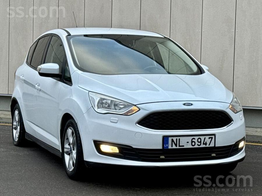 White Ford C-Max 2015 in Riga, with an engine capacity of 1.50 L and mileage of 283 thousand km for 3950 €, photo 5 on AUTOMOTO.COM.LV